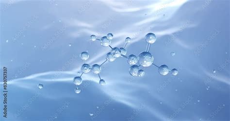 Phosphocreatine Rotating Molecular Structure 3d Model Of Molecule Creatine Phosphate Looped