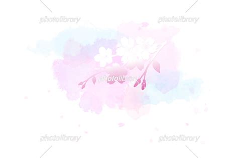 水彩の桜の背景 イラスト素材 5820894 フォトライブラリー Photolibrary
