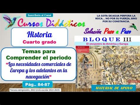 Las Necesidades de Europa y los Adelantos en la NavegaciónTemas para