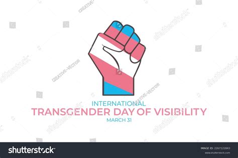 International Transgender Day Visibility Vector World Stock Vector Royalty Free