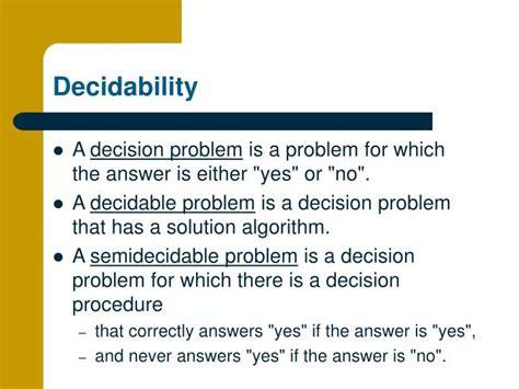 Ppt Decidability Powerpoint Presentation Free Download Id4115402