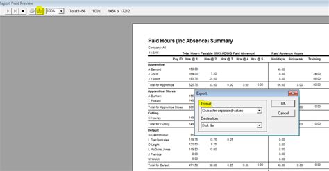 Exporting Reports ClockRite Support