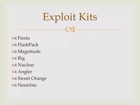 Anatomy Of Exploit Kits Ppt