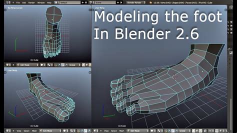 Modeling A Foot In Blender Youtube