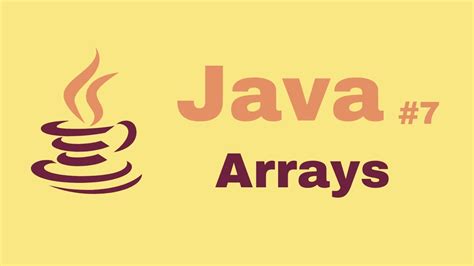 Java Beginner Course Arrays Youtube