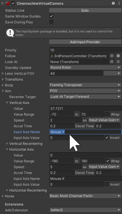 Freelook Camera Interpolates Between Orbits Counter Intuitive Unity