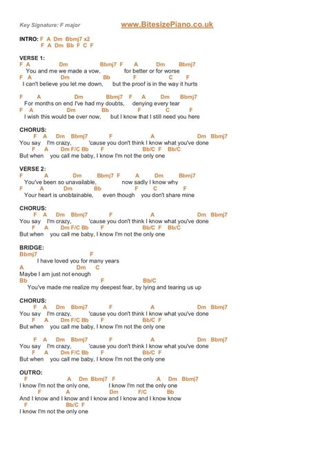 Jealous Of The Angels Chords