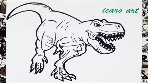 Dibujar Un Dinosaurio Fácil