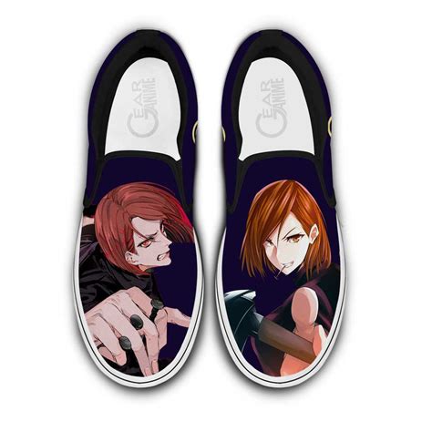 Nobara Kugisaki Slip On Sneakers Custom Anime Jujutsu Kaisen Shoes WoodworkingCore
