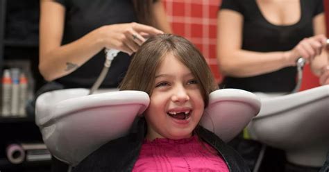 Dad Takes Daughter 8 To Get Her Long Hair Shaved Off Behind Mums