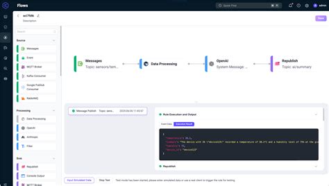 Quick Start Create A Flow Using Openai Node Emqx Docs