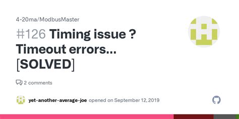 Timing Issue Timeout Errors Solved · Issue 126 · 4 20ma