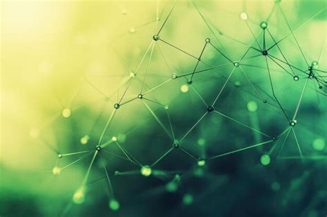 Abstract Green Network Background Technology Innovation Concepts Premium Ai Generated Image