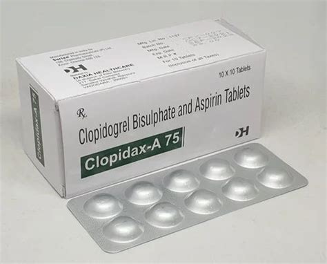 Clopidogrel 75 Mg Aspirin 75 Mg Tablet At ₹ 1794strip In Surat Id
