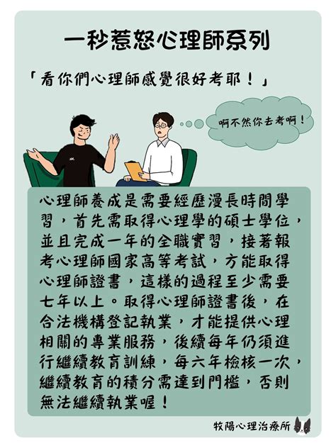 牧陽心理治療所 ️515臨床心理師節復刻日記 ️ 去年牧陽製作了「一秒惹怒心理師系列」，受到大家的喜歡