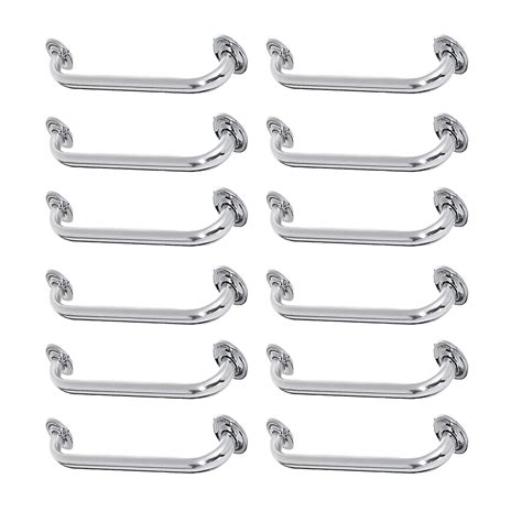 Alça Apoio Banheiro Kit 12 uni Inox 50cm Idoso Cadeirante