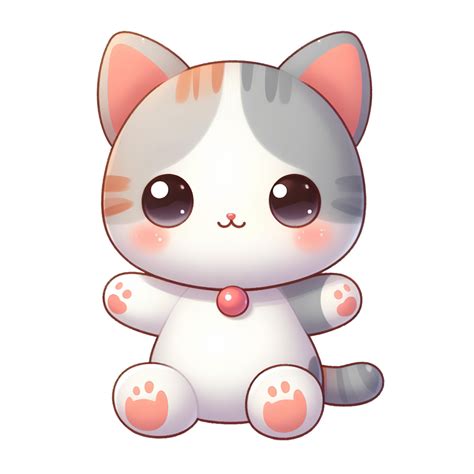 Ai Generated Cute Cartoon Kitty 42409325 Png