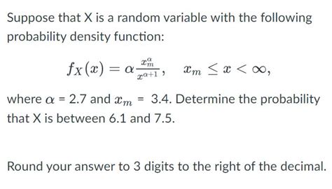 Solved Suppose That X Is A Random Variable With The Chegg
