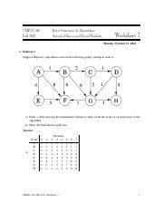 Worksheet7 Solutions Pdf CMPSC 465 Fall 2021 Data Structures