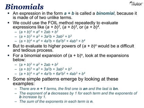 Binomial Theorem PPTX