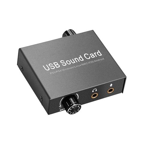 Звуковая карта Usb C Аудио Внешний 3 5 мм микрофон Аудиоадаптер для Ps4 Портативная гарнитура ПК