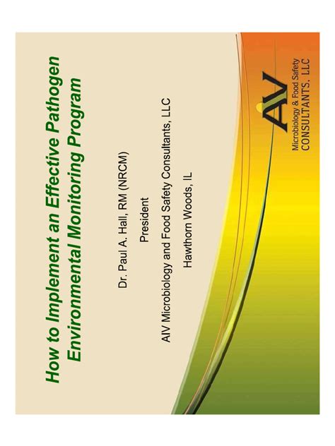 Effective Pathogen Monitoring Zone Pem Pdf