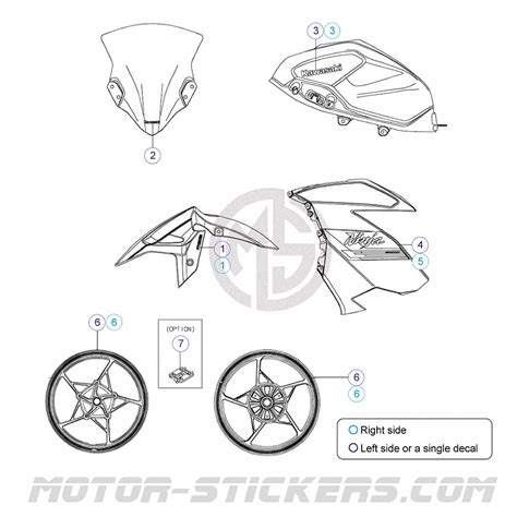 Kawasaki Ninja 400 2021 Adesivi
