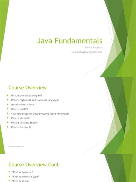 Java Fundamentals Pdf Java Programming Language Class Computer