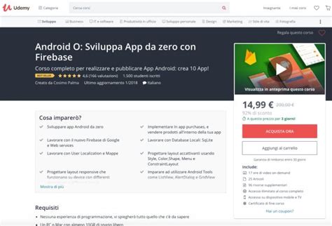 Corso Completo Per Sviluppare E Pubblicare App Android Da Zero In