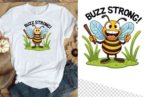 Cute Cartoon Bee With Buzz Graphic By Mstmahfuzakhatunshilpe · Creative