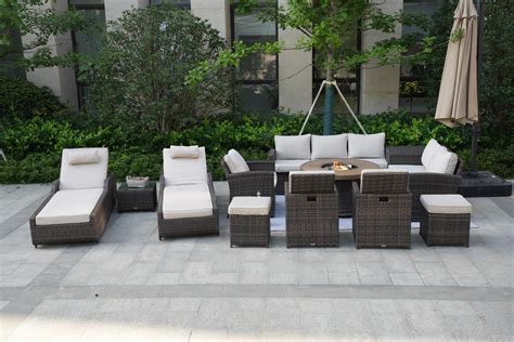 Lark Manor Areefa 12 Person Outdoor Seating Group With Cushions