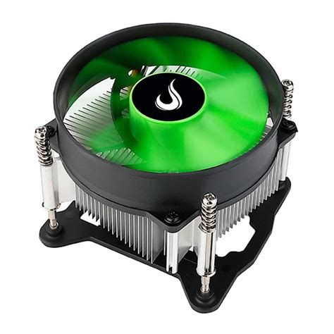 Cooler Para Processador Gamer Rise Mode X Intel Mm Preto E Verde Rm Acx Bg