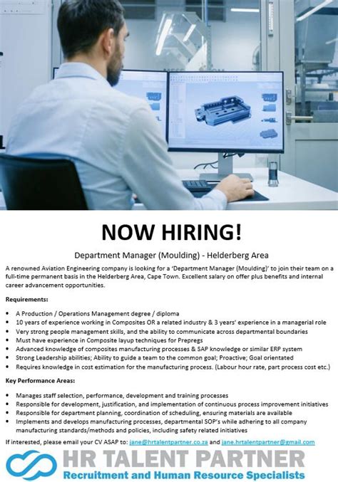 hr talent partner sa on linkedin departmentmanager moulding