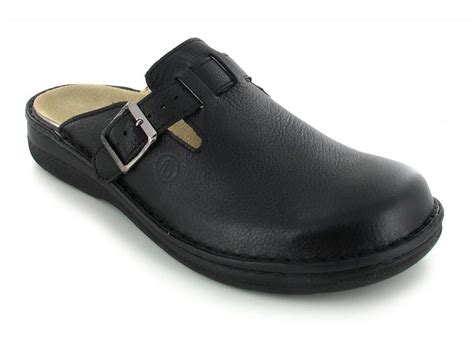 Berkemann Berkoflex Leather Clog Max Black