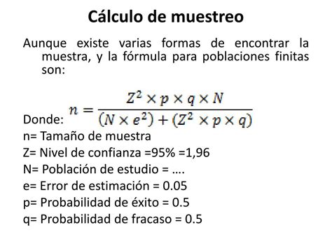 Muestra Tipo De Muestreo Cálculo De La Muestra Y Mobile Legends