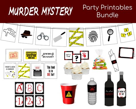 Murder Mystery Party Free Printables Free Printable