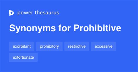 Prohibitive Synonyms 511 Similar Words And Phrases