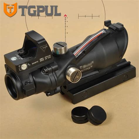Optics Chevron Acog 4x32 Scope Red Reticle Combo Rmr Red Dot Sight 3 25