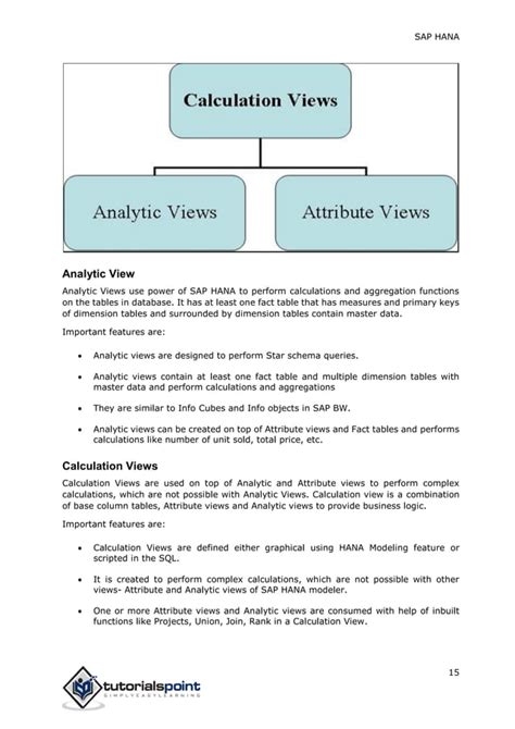 sap hana tutorial pdf