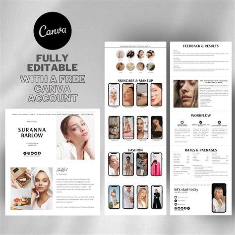 UGC Portfolio Template Canva Pretty UGC Portfolio For Content Etsy