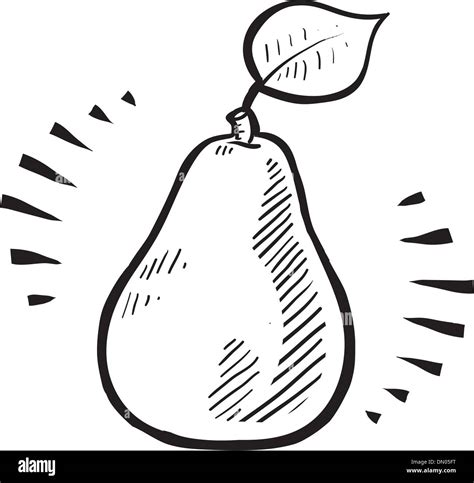 Pear Fruit Sketch Stock Vector Image And Art Alamy