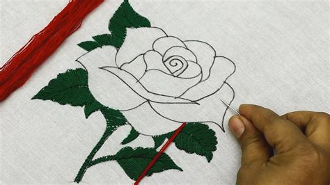 Rose Flower Hand Embroidery Designs