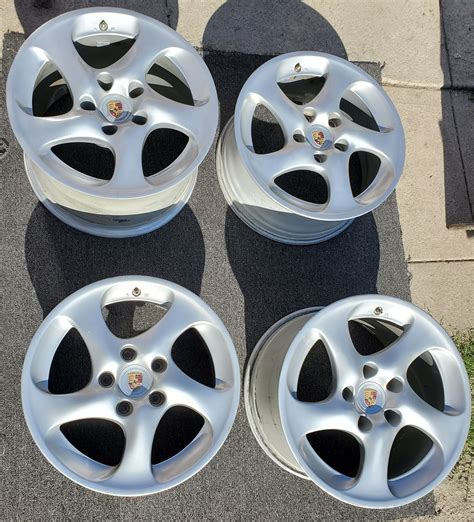 18 Genuine Oem Porsche 911 996 Turbo Twist Ii Hollow Spoke Bbs Wheels