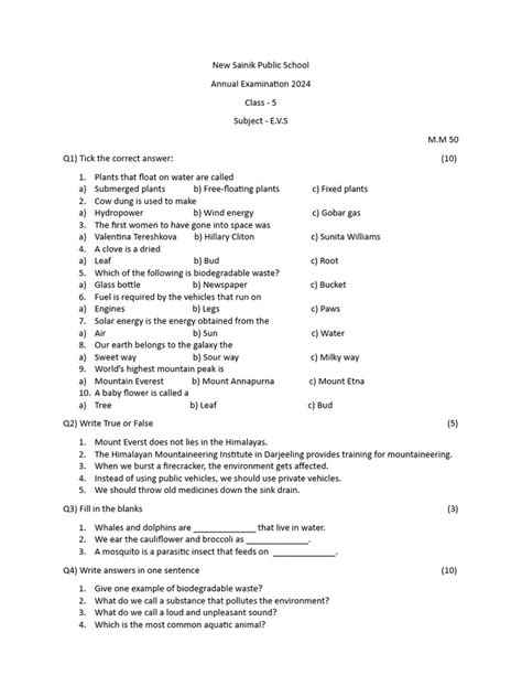 Class 5 E V S Pdf Planets Saturn