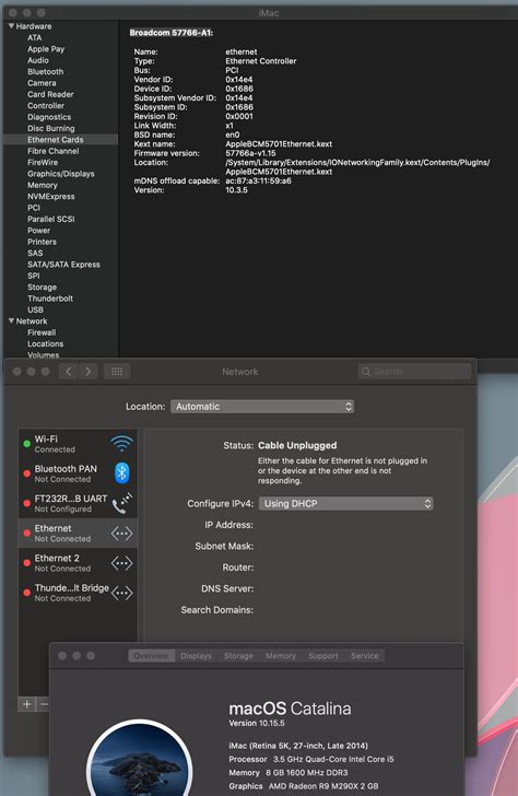 Cable Unplugged No Ethernet Connection Apple Community