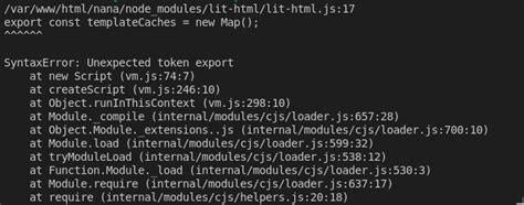 Unexpected Token Export · Issue 430 · Litlit · Github