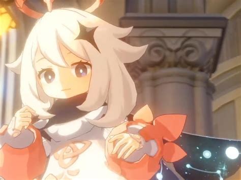 Paimon With A Gun Pointed At Her Ralbedoscreations