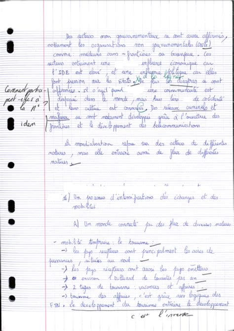 Composition élève Acteurs Flux Et Débats De La Mondialisation