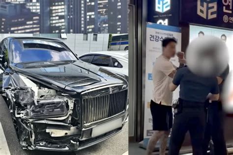 롤스로이스男 병원 나와 ‘비틀 5분 후 ‘쾅…사고 직전 영상 공개