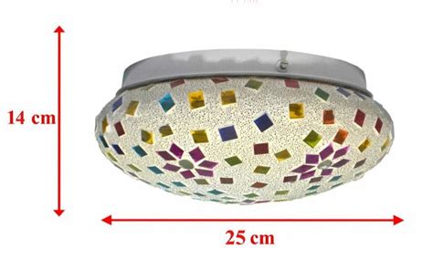 Glass Mosaic Led Round Ceiling Lamp 36w At Best Price In Firozabad